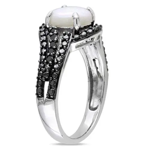 JULIANNA B. Black Diamond And Cocktail Ring