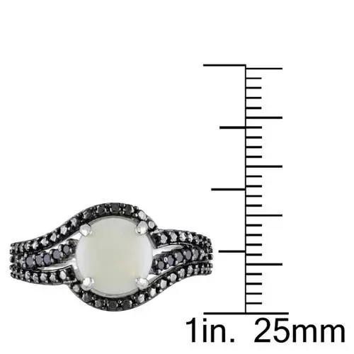 JULIANNA B. Black Diamond And Cocktail Ring