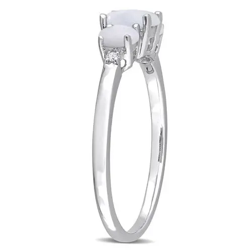 JULIANNA B. 10k White Gold And Diamond Ring
