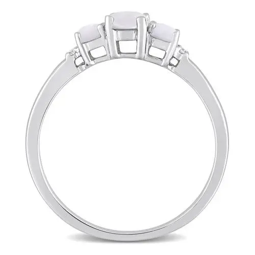 JULIANNA B. 10k White Gold And Diamond Ring