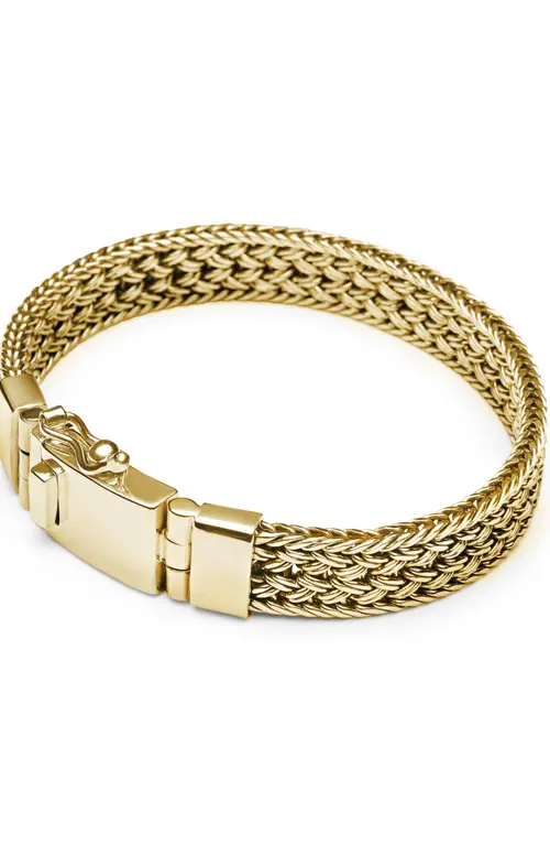 NIALAYA JEWELRY Braided Chain Bracelet - Gold