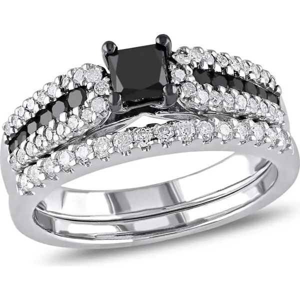 JULIANNA B. Sterling Silver Bridal Ring Set - Diamond