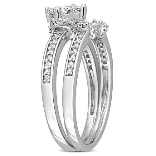 JULIANNA B. 1/2 Ctw Diamond Bridal Ring Set