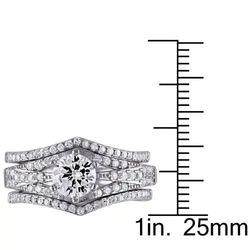 JULIANNA B. Cubic Zirconia Bridal Ring Set
