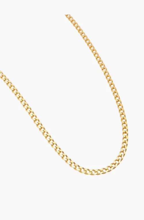 NIALAYA JEWELRY Plated Stainless Steel Link Chain Necklace - Gold