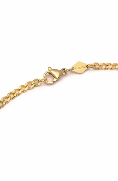 NIALAYA JEWELRY Plated Stainless Steel Link Chain Necklace - Gold
