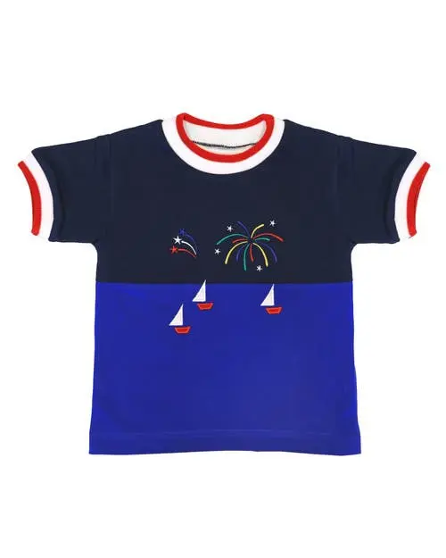 FLORENCE EISEMAN Tshirt With With Boats And Fireworks