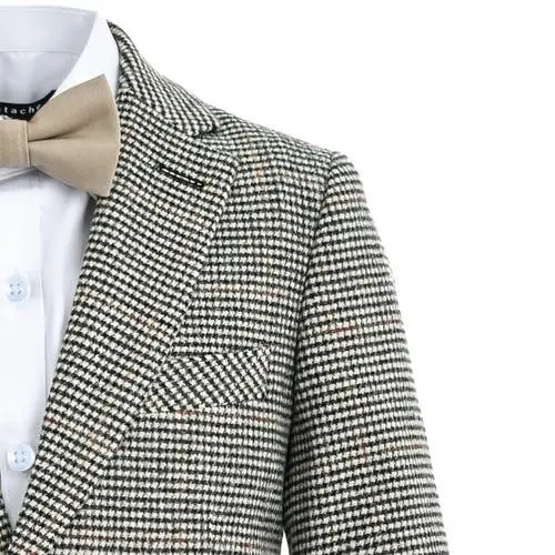 MOUSTACHE Checkered Blazer And Trousers Set