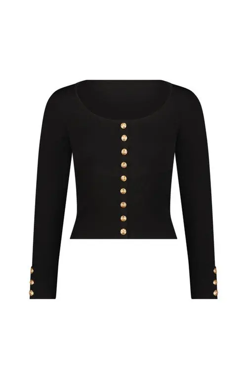 THE NOLI SHOP Edie Knit Top - Black