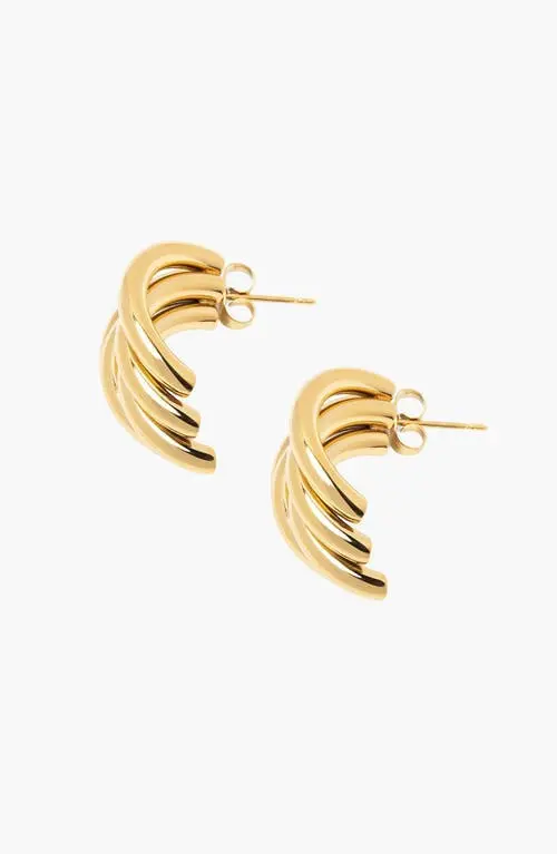 NIALAYA JEWELRY Plated Layered Hoops
