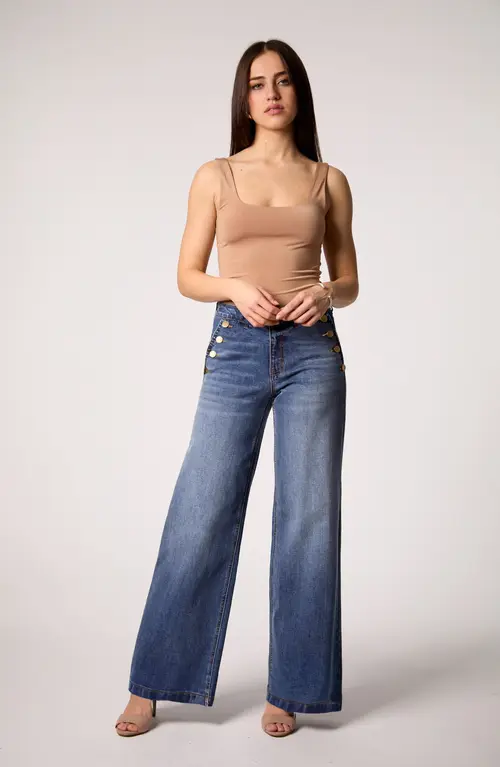 BLUE REVIVAL Selena Wide Leg Trouser