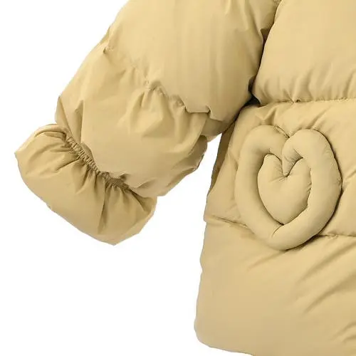 MIMI TUTU Glow Heart-pocket Puffer Jacket - Yellow