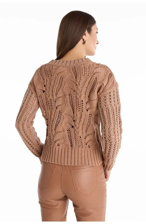 THE NOLI SHOP Elea Crystal Knit Sweater