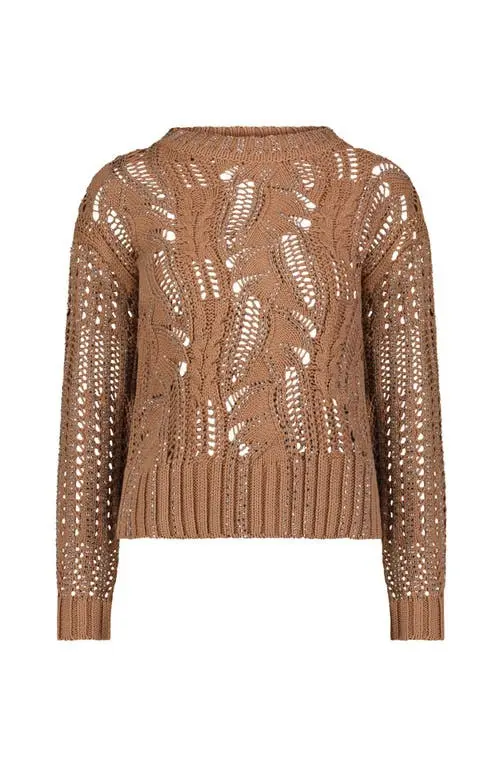 THE NOLI SHOP Elea Crystal Knit Sweater