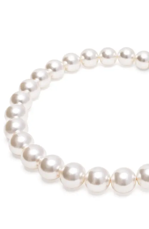 NIALAYA JEWELRY Chunky Pearl Choker Necklace - Ivory