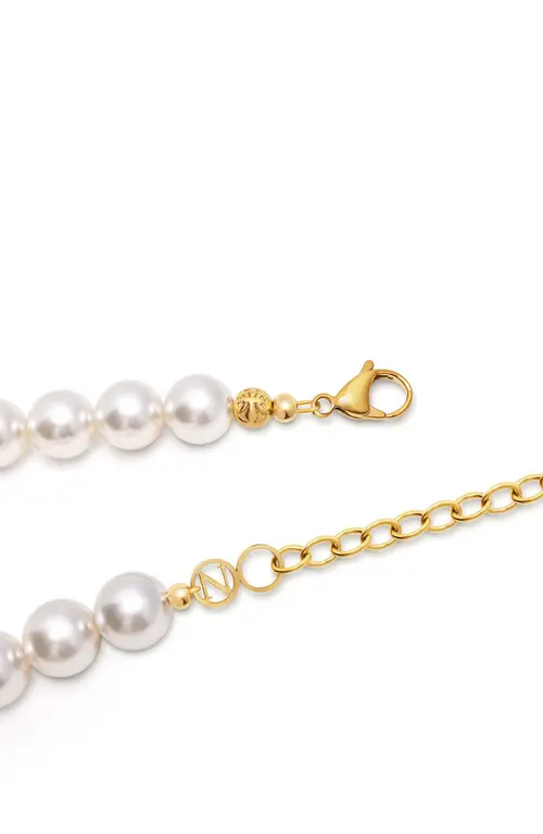 NIALAYA JEWELRY Chunky Pearl Choker Necklace