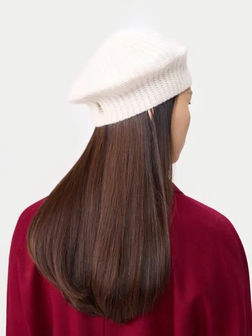 Gobi Cashmere Cashmere Blend Beret - White