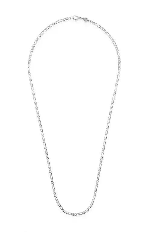 NIALAYA JEWELRY Figaro Chain Necklace - Silver