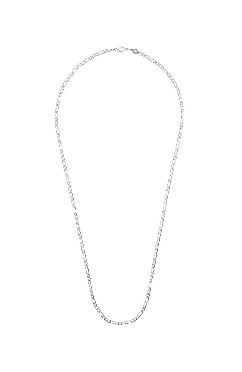 NIALAYA JEWELRY Figaro Chain Necklace - Silver