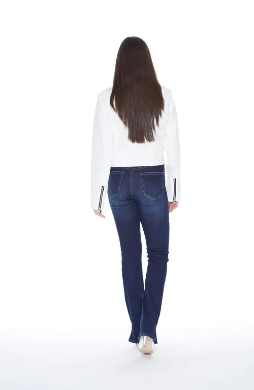 BLUE REVIVAL Faux Leather Biker Jacket