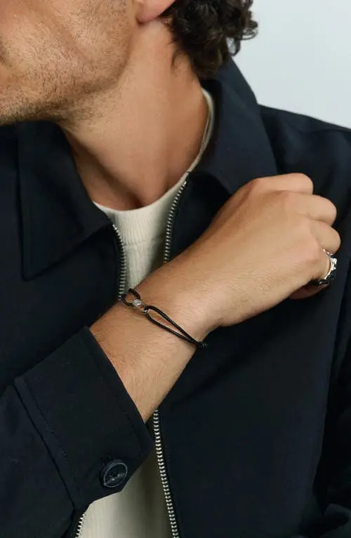 NIALAYA JEWELRY Hook String Bracelet - Black