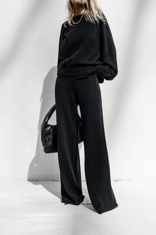 Naked Cashmere Josie Wide-leg Pants - Black