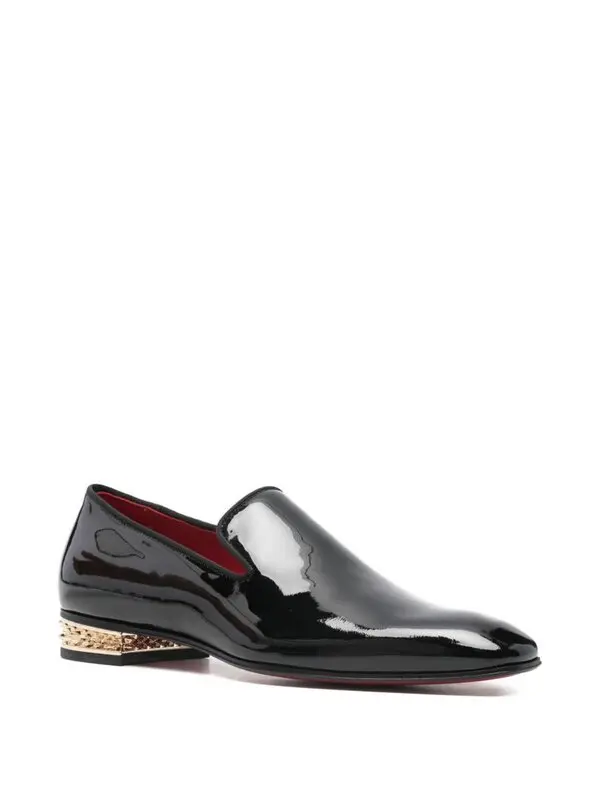 Christian Louboutin Dandy Rocks Patent Leather Loafers In  display picture 2