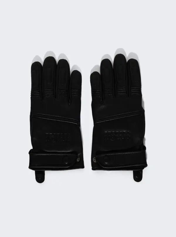 MAISON MARGIELA Lambskin Gloves - Black