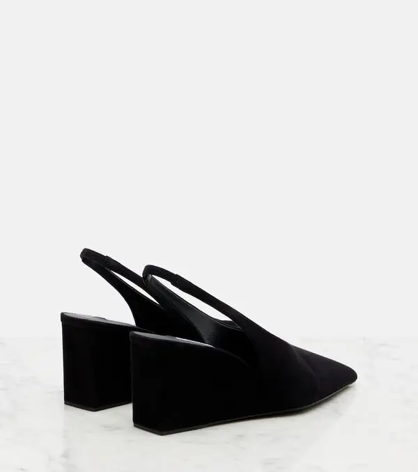 Alaïa Cube 75 Wedge Slingback Pumps