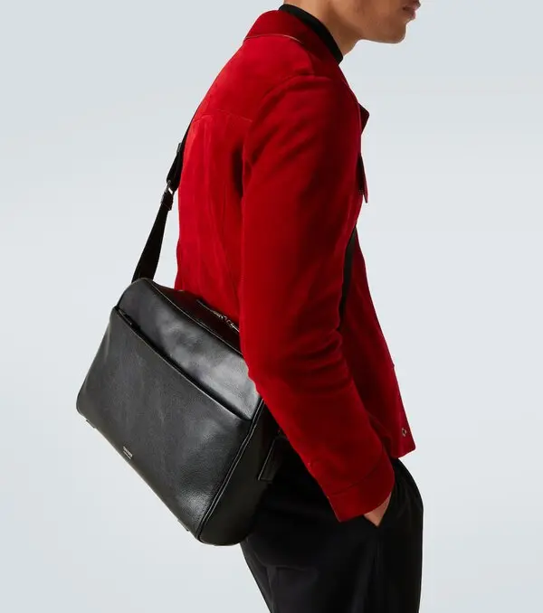 TOM FORD Leather Messenger Bag