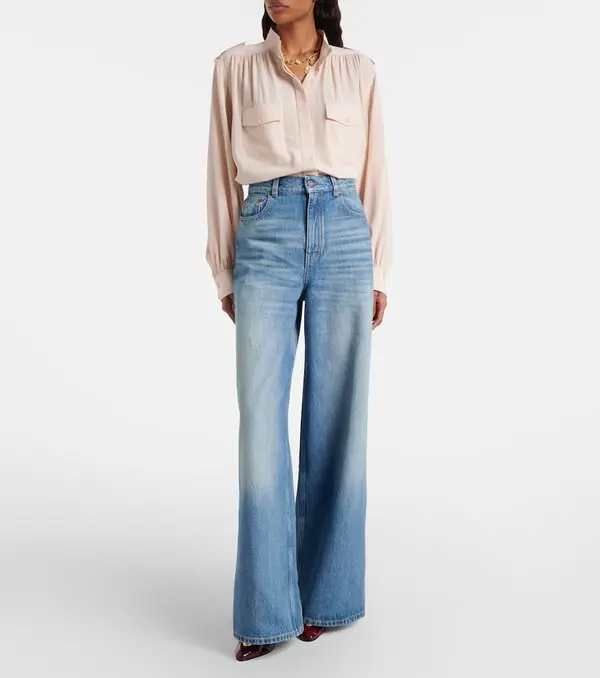 Chloé High-rise Wide-leg Jeans