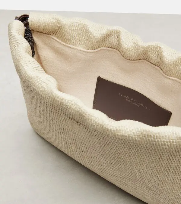 Brunello Cucinelli Mini Canvas Crossbody Bag
