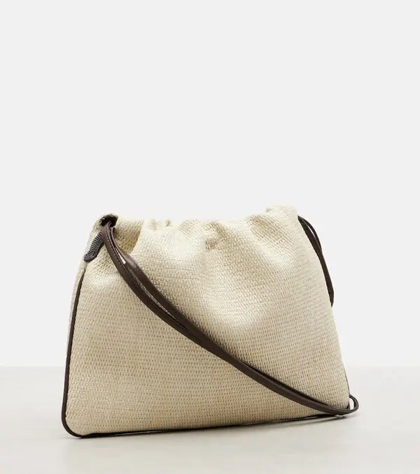 Brunello Cucinelli Mini Canvas Crossbody Bag