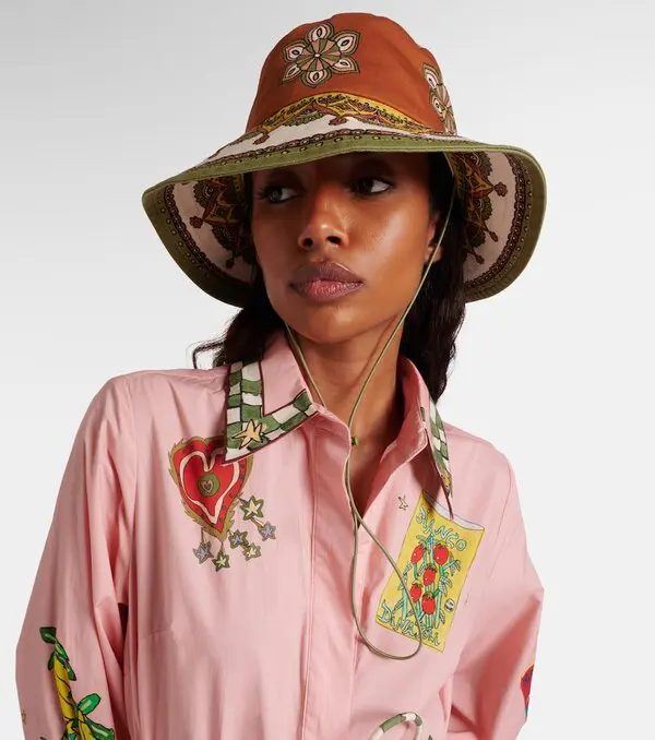 ALEMAIS Alémais Printed Cotton Fedora