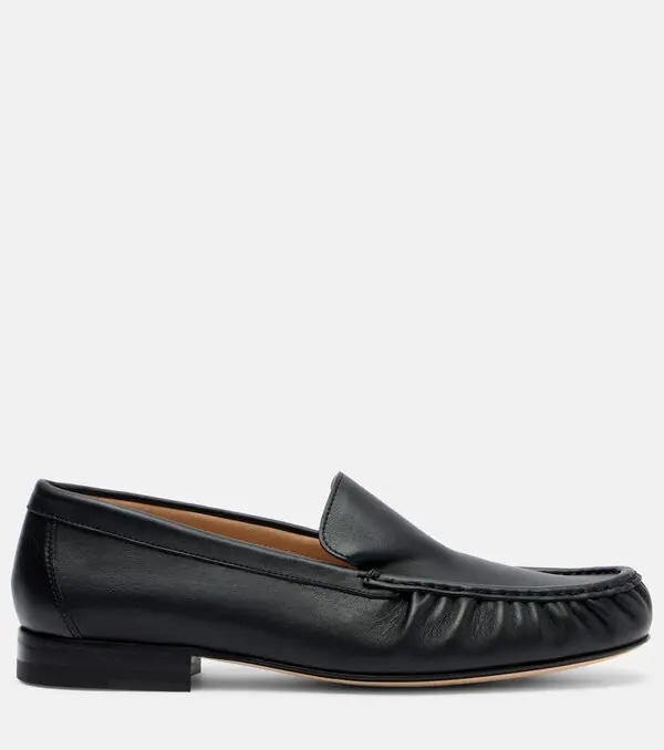 Manolo Blahnik Leonda Leather Loafers