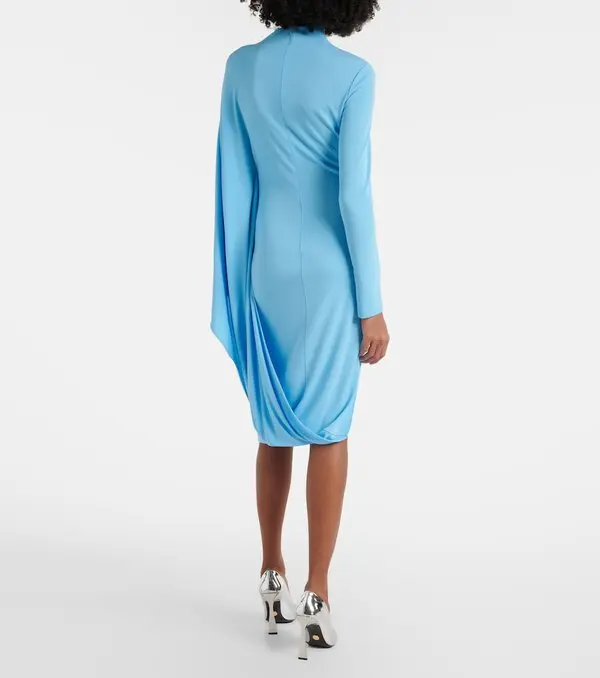 Stella McCartney Draped Midi Dress - Blue