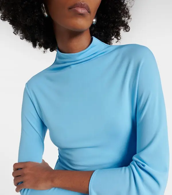 Stella McCartney Draped Midi Dress - Blue