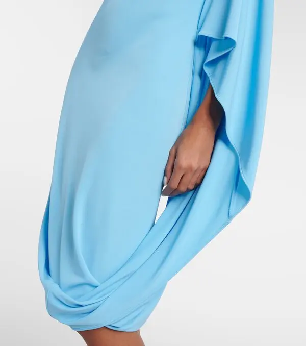 Stella McCartney Draped Midi Dress - Blue