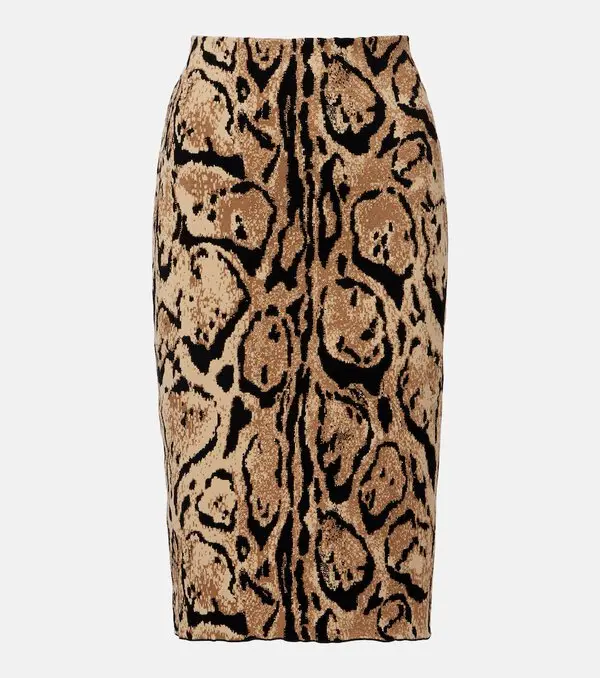 Stella McCartney Jacquard Pencil Skirt - Multicoloured