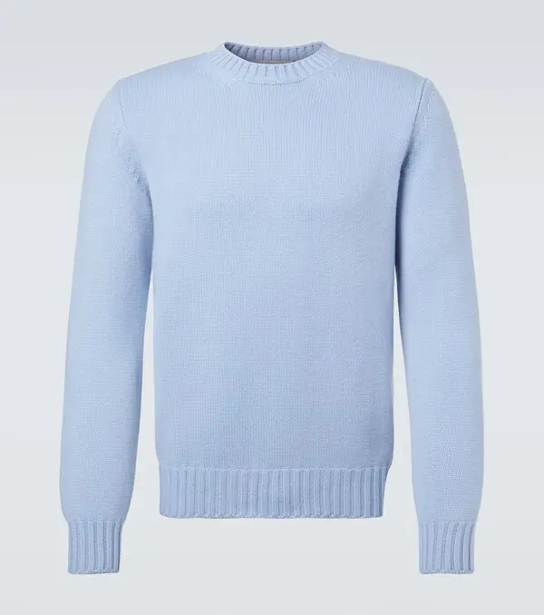 SAMAN AMEL Gio Cashmere Sweater - Blue