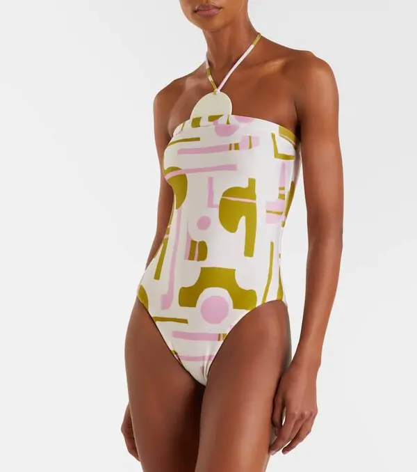 ADRIANA DEGREAS Balearic Halterneck Swimsuit