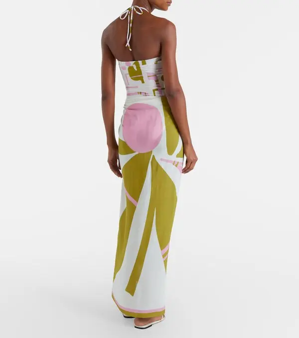 ADRIANA DEGREAS Balearic Printed Beach Cover-up