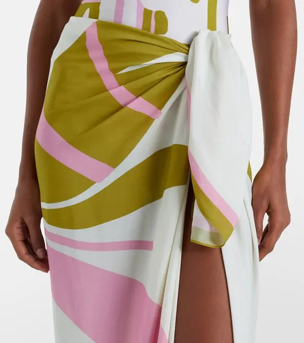 ADRIANA DEGREAS Balearic Printed Beach Cover-up