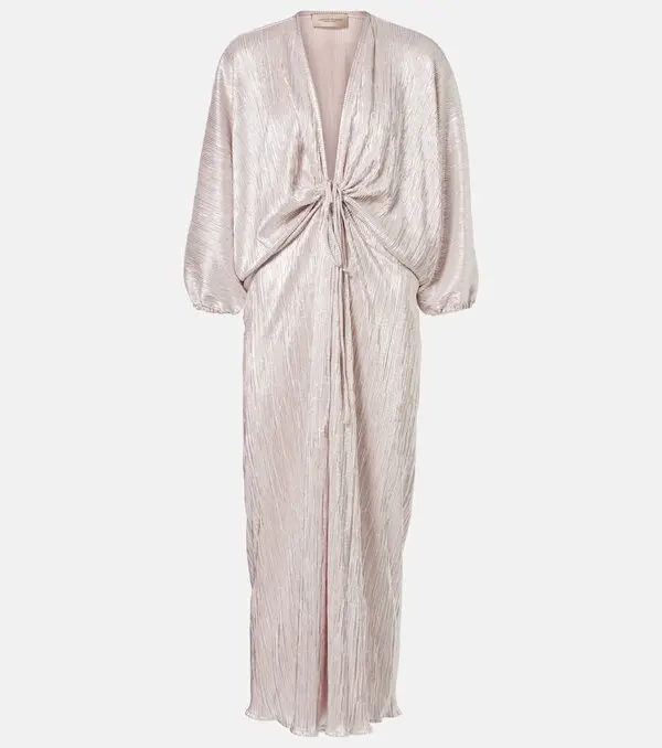 ADRIANA DEGREAS Gathered Kaftan - Pink