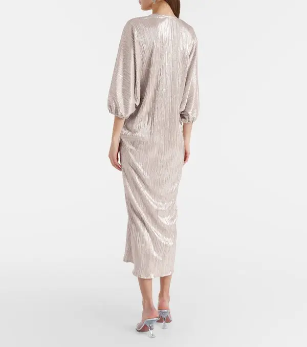 ADRIANA DEGREAS Gathered Kaftan - Pink