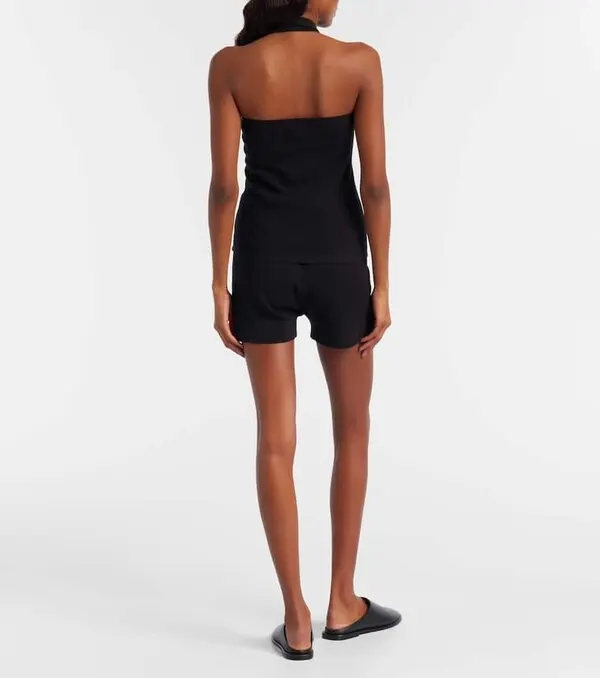 Extreme Cashmere Cotton And Cashmere Shorts - Black