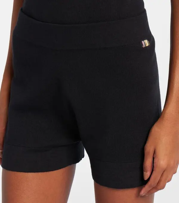 Extreme Cashmere Cotton And Cashmere Shorts - Black