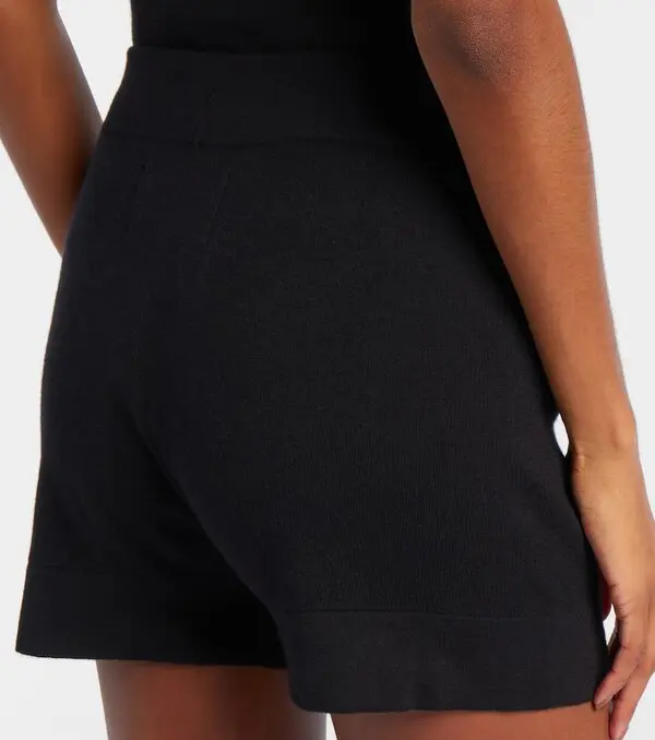 Extreme Cashmere Cotton And Cashmere Shorts - Black