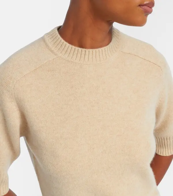 Extreme Cashmere N°374 Lauren Cashmere-blend Top - Beige