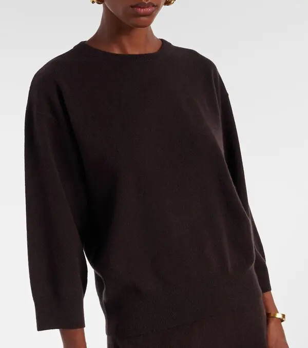 Extreme Cashmere N°398 Jewel Cashmere Sweater - Brown